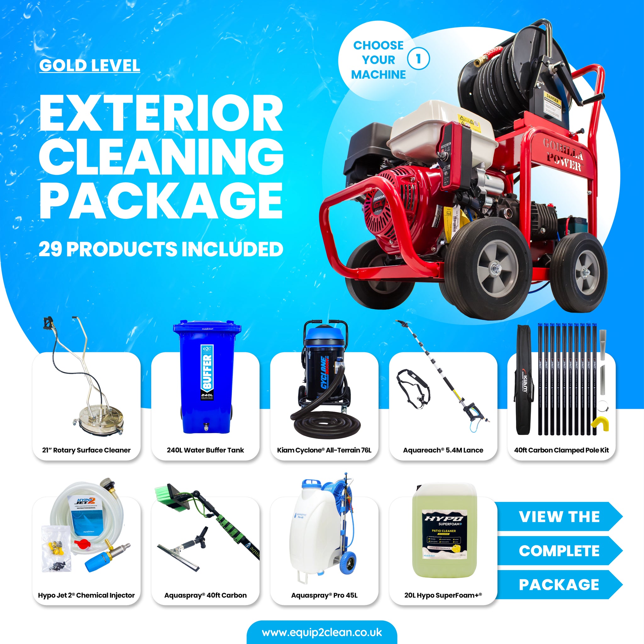 GOLD Exterior Cleaning Business Start-Up Package - Pressure washing, G ...