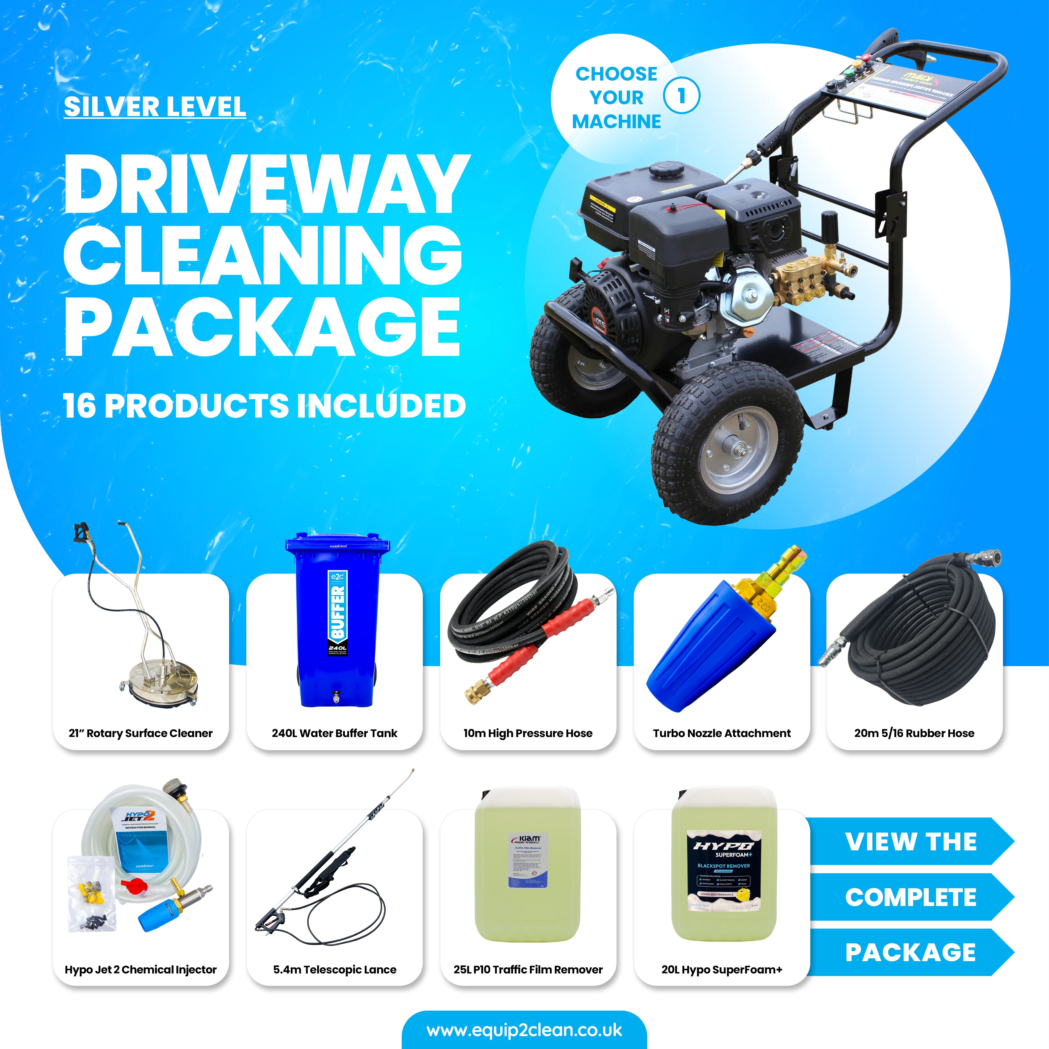 Silver Driveway Cleaning Specialist Business Start-up Package – Equip2clean