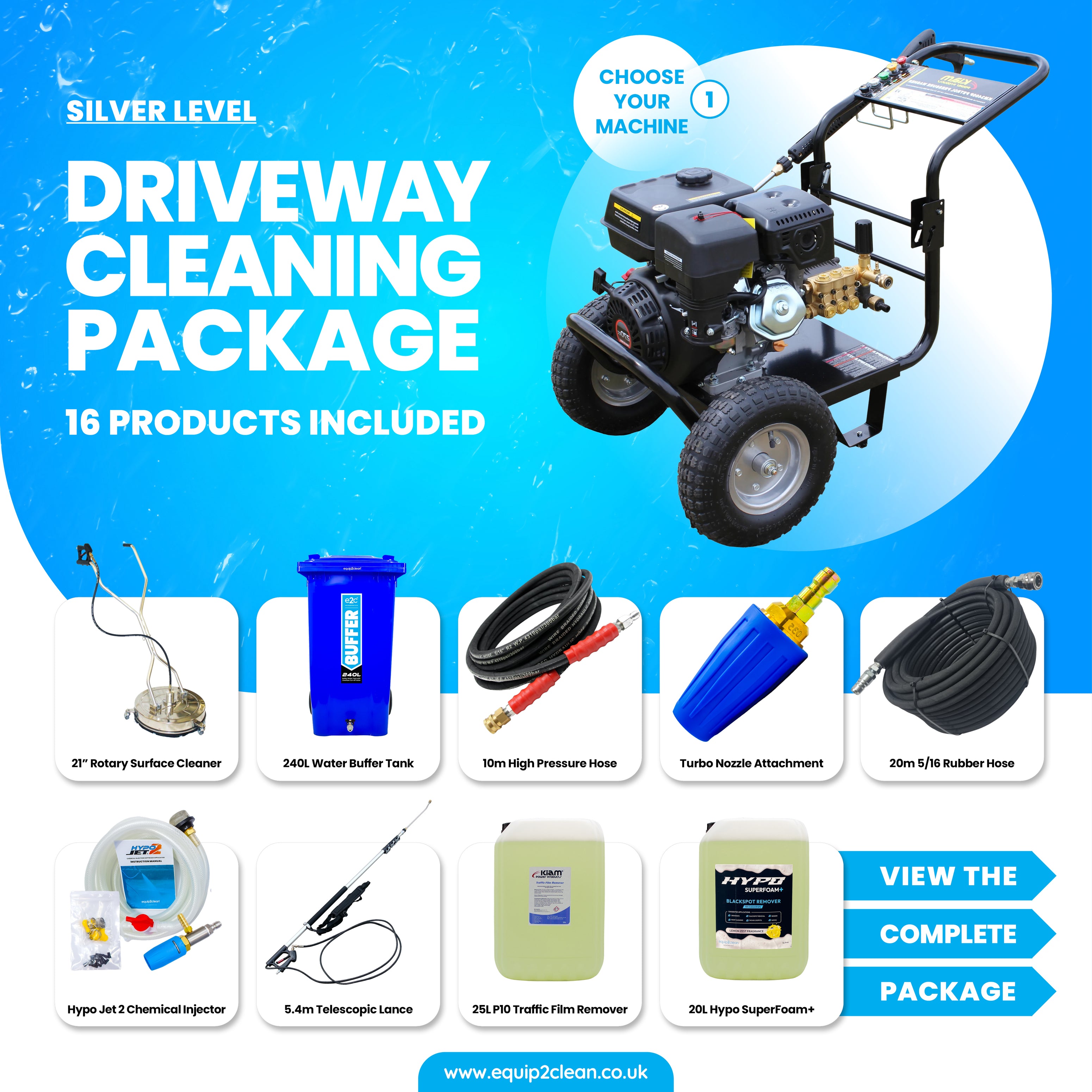 Silver Driveway Cleaning Specialist Business Start-up Package – Equip2clean